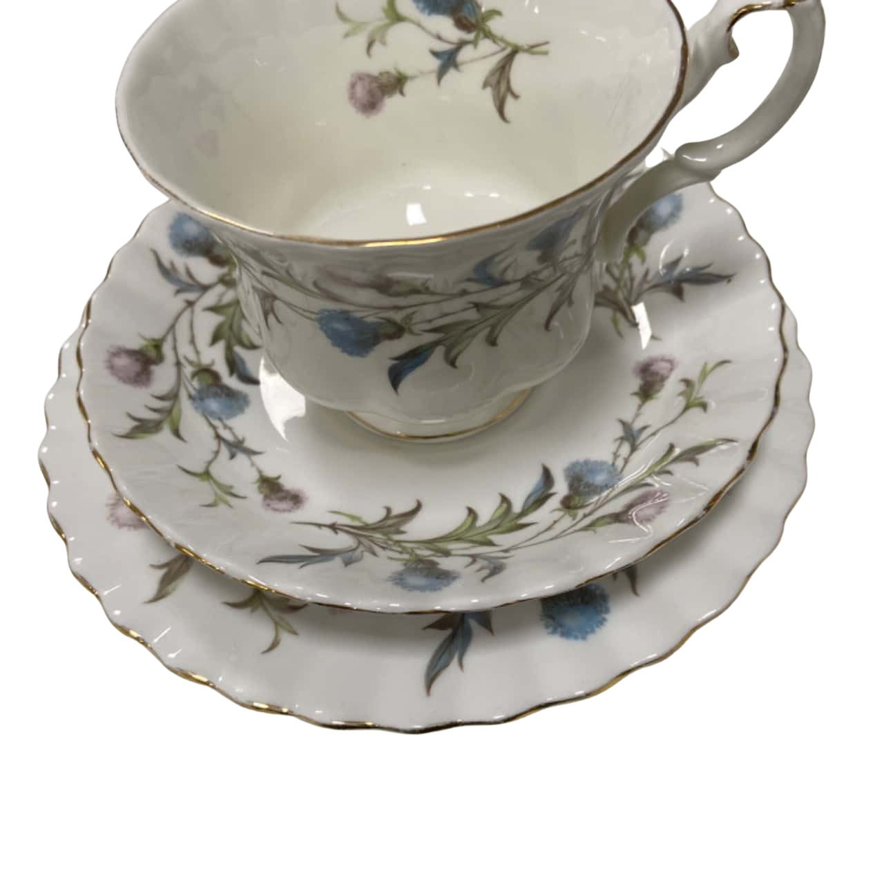 Vintage Royal Albert “Brigadoon” tea trio