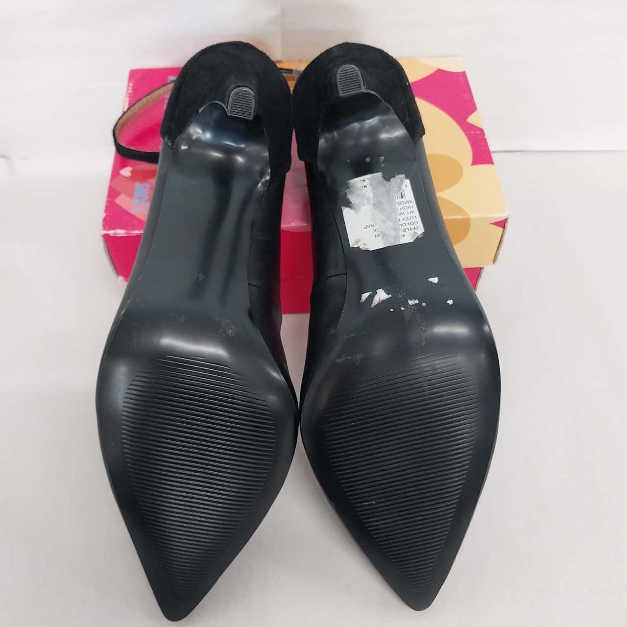 Witchery - Womens heels, Size 40, Black,leather. (s)