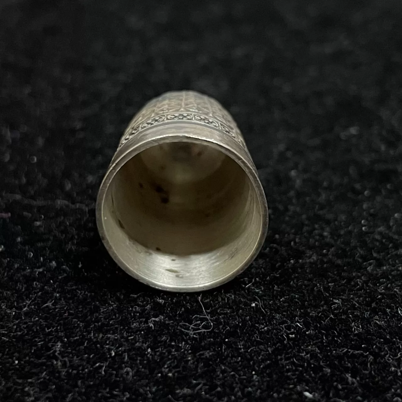English Hallmarked Silver Thimble by Charles Horner (s)