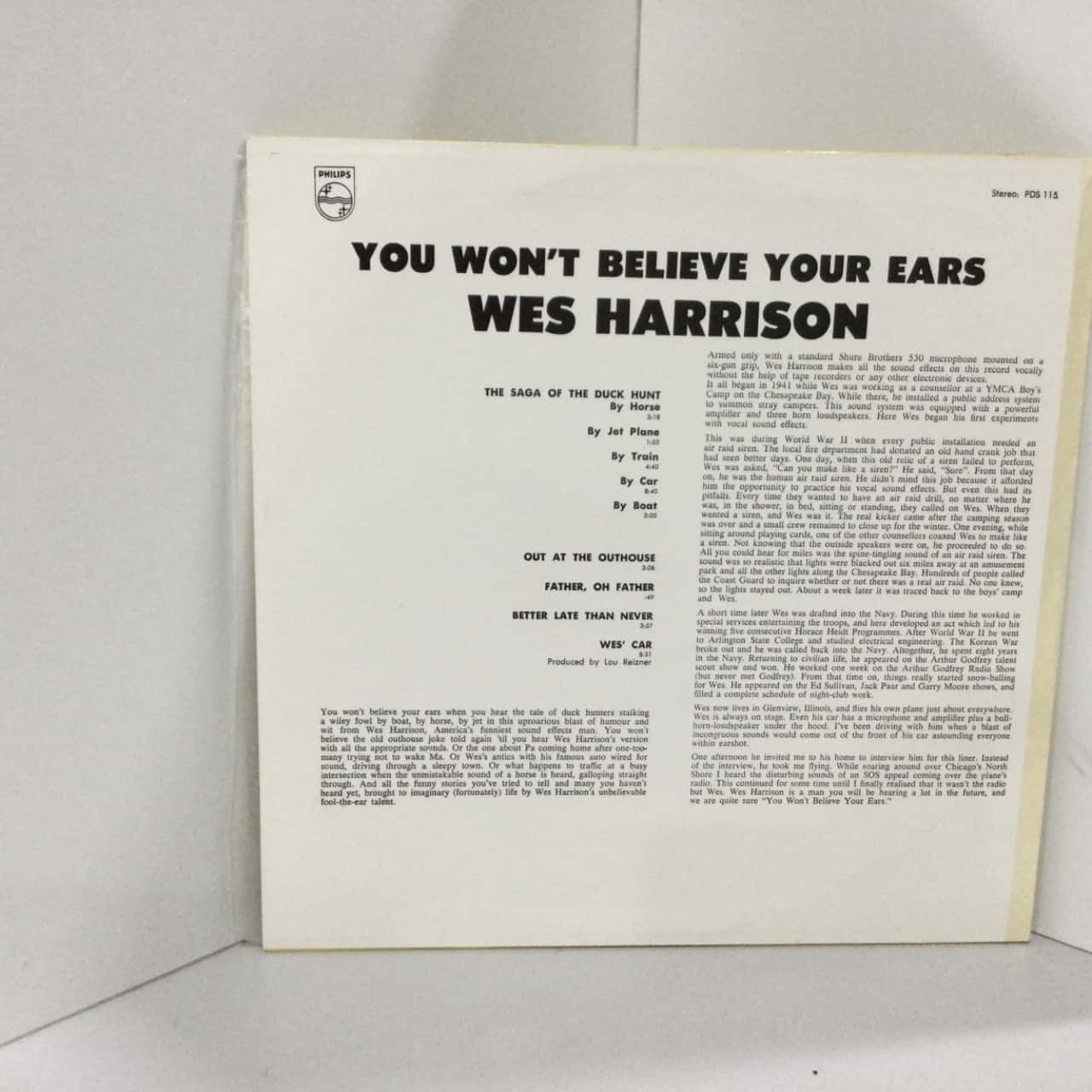You Won’t Believe Your Ears - Wes Harrison(s)