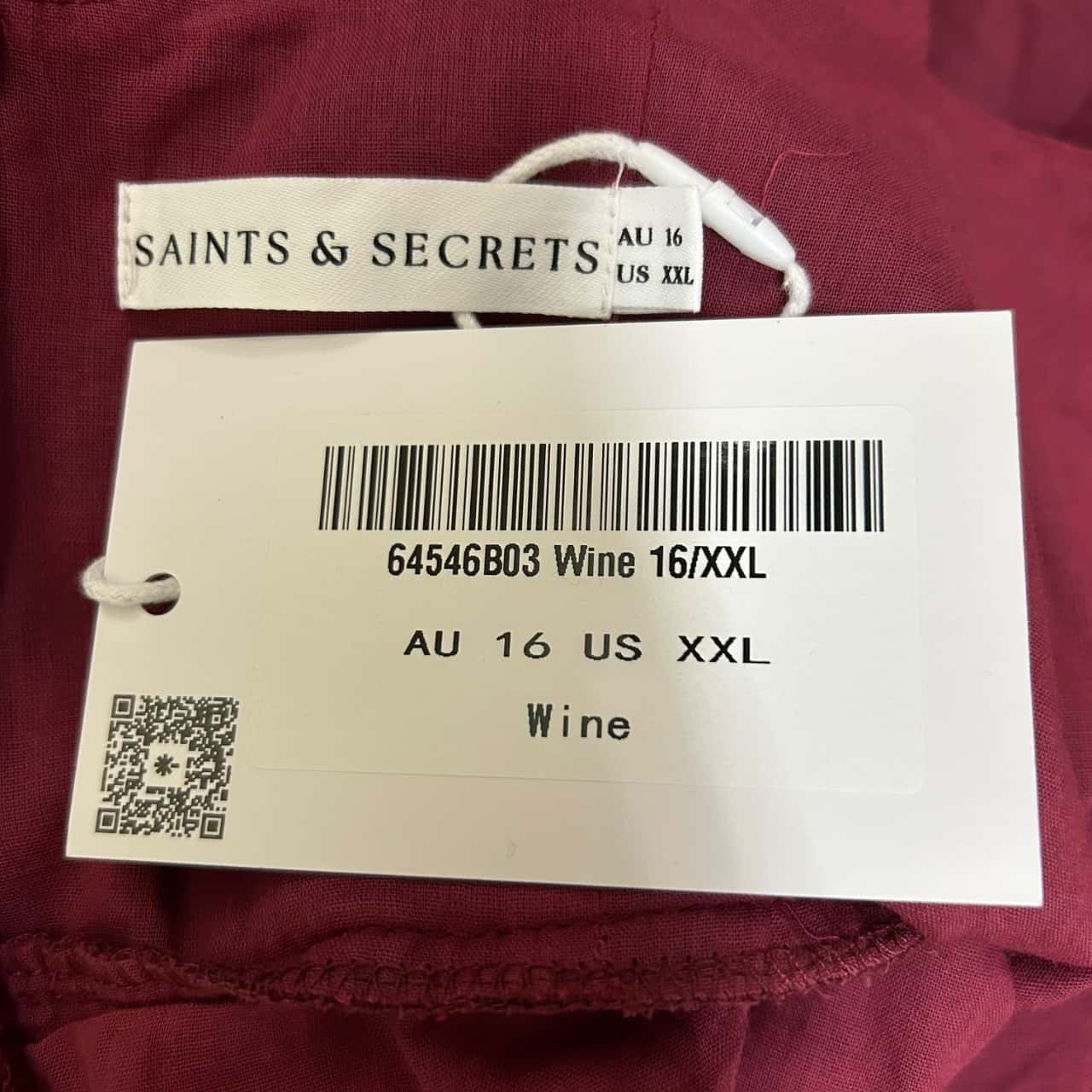 New With Tags SAINTS + SECRETS Size 16 Maroon Sleeveless Dress(s)