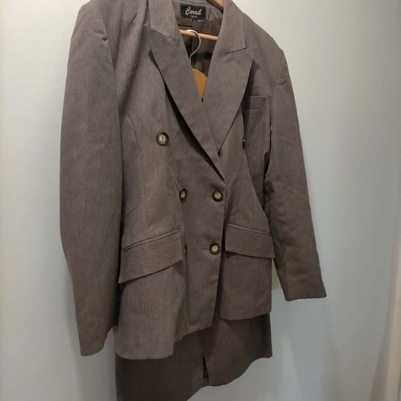 CORAIL PARIS Made in France Retro Size 2 Brown Suit GVC(s)