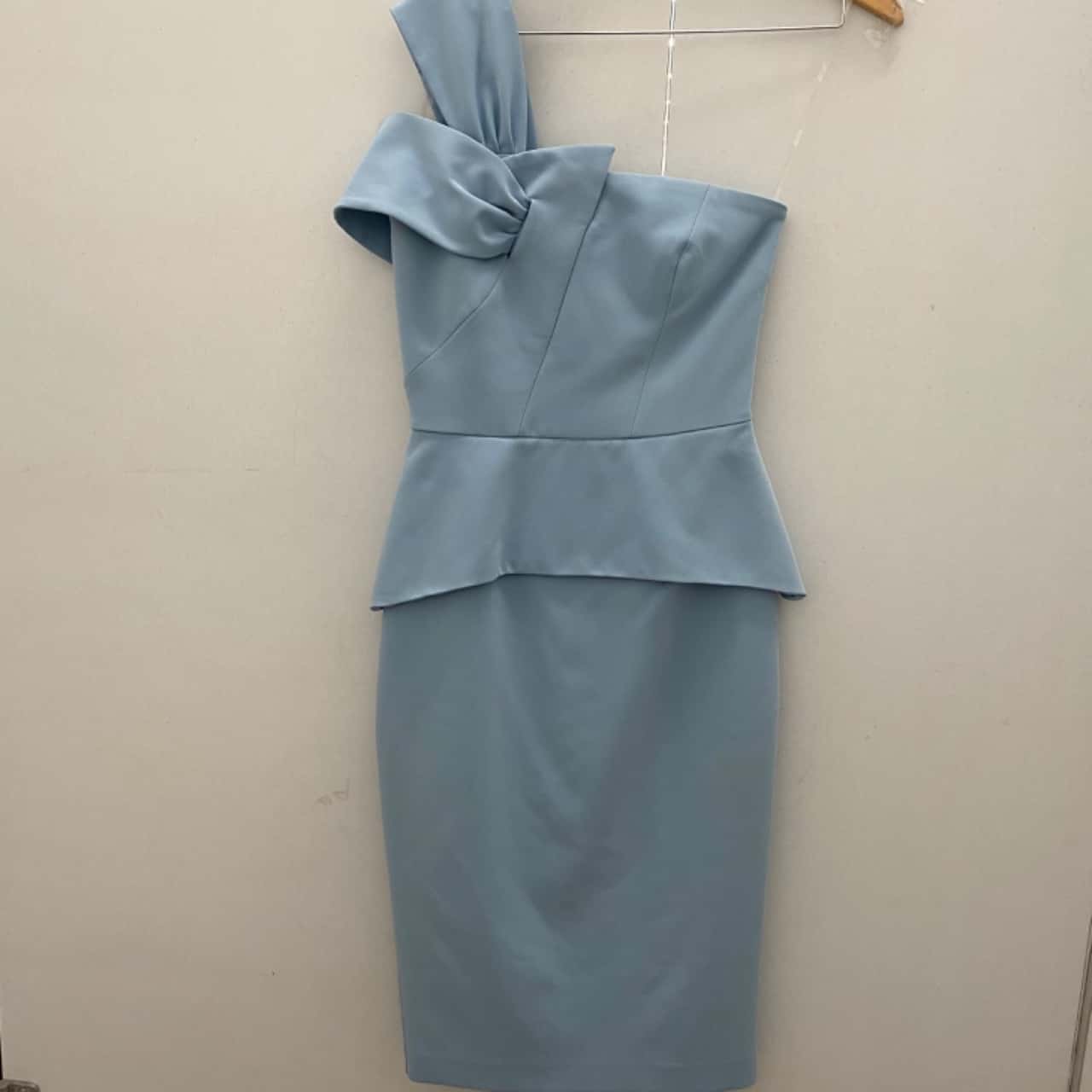 Womens CUE Pale Blue Dress Made in Australia(s)