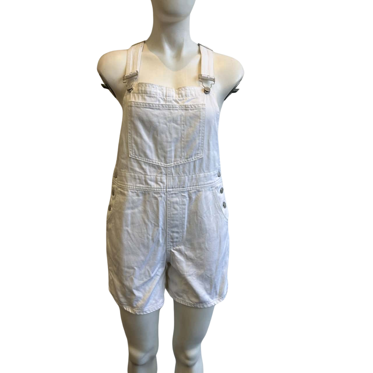 Glassons Denim Women's Size 6 Shortalls White
