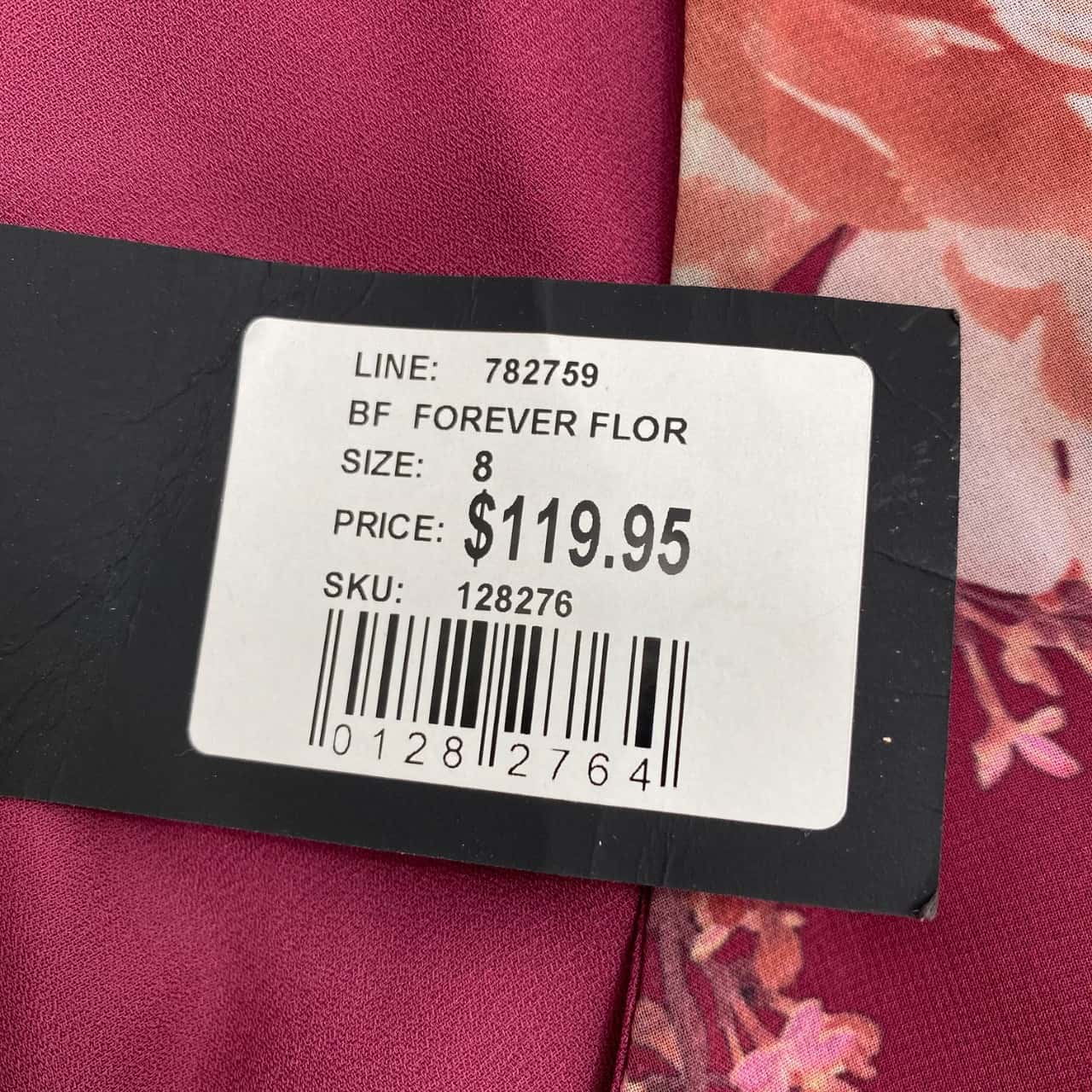 Portmans Womens Long Sleeve Dress Size 8 Floral / Maroon