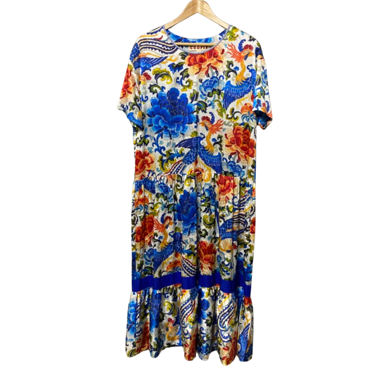 Women’s COOPER Size M Blue & Multicoloured Floral Maxi Dress(s)