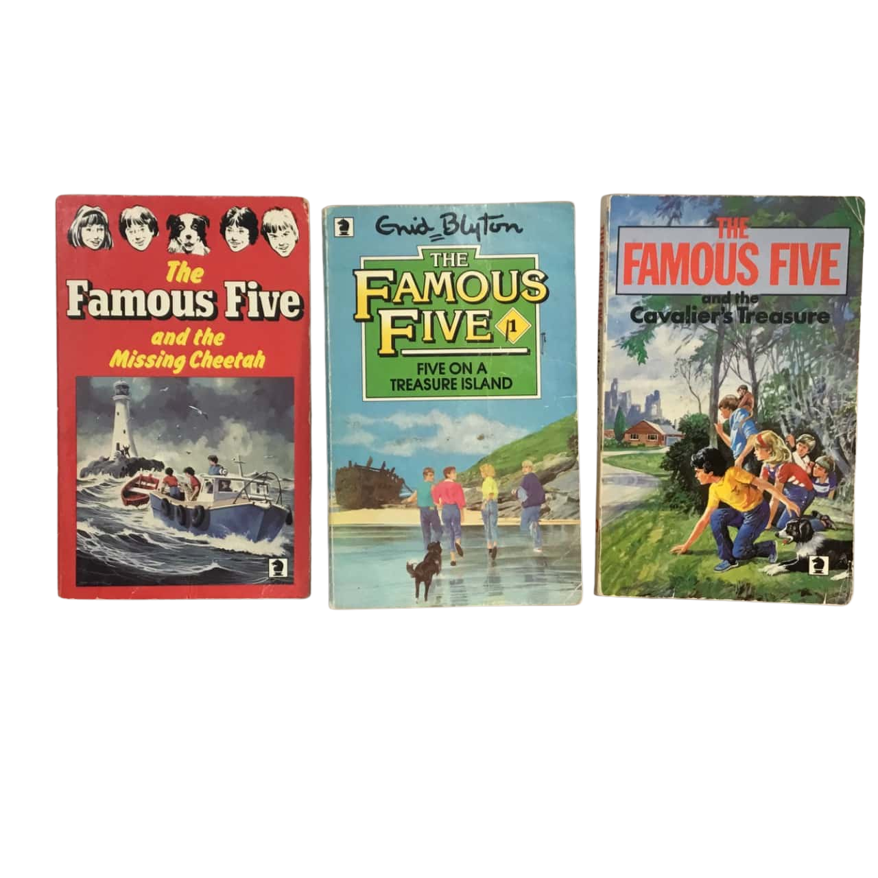 Vintage Enid Blyton The Famous Five Books x 3 as pictured
