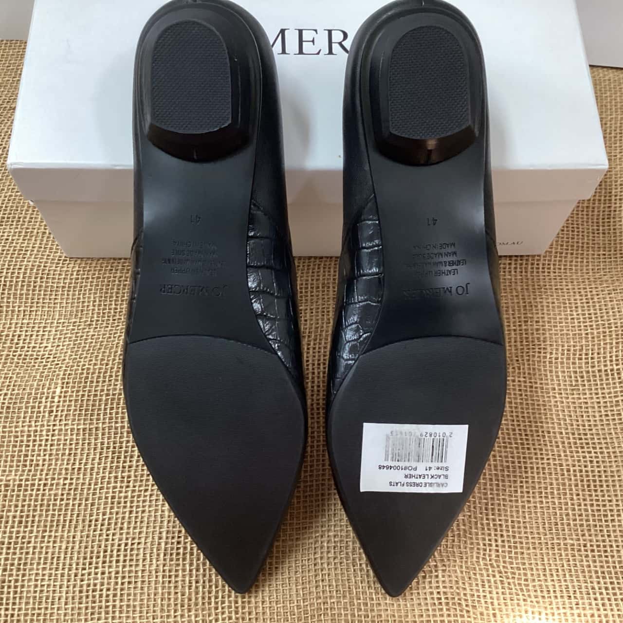 Jo Mercer Womens Size 41 Flats Black (s) - New With Tags | Salvos Stores