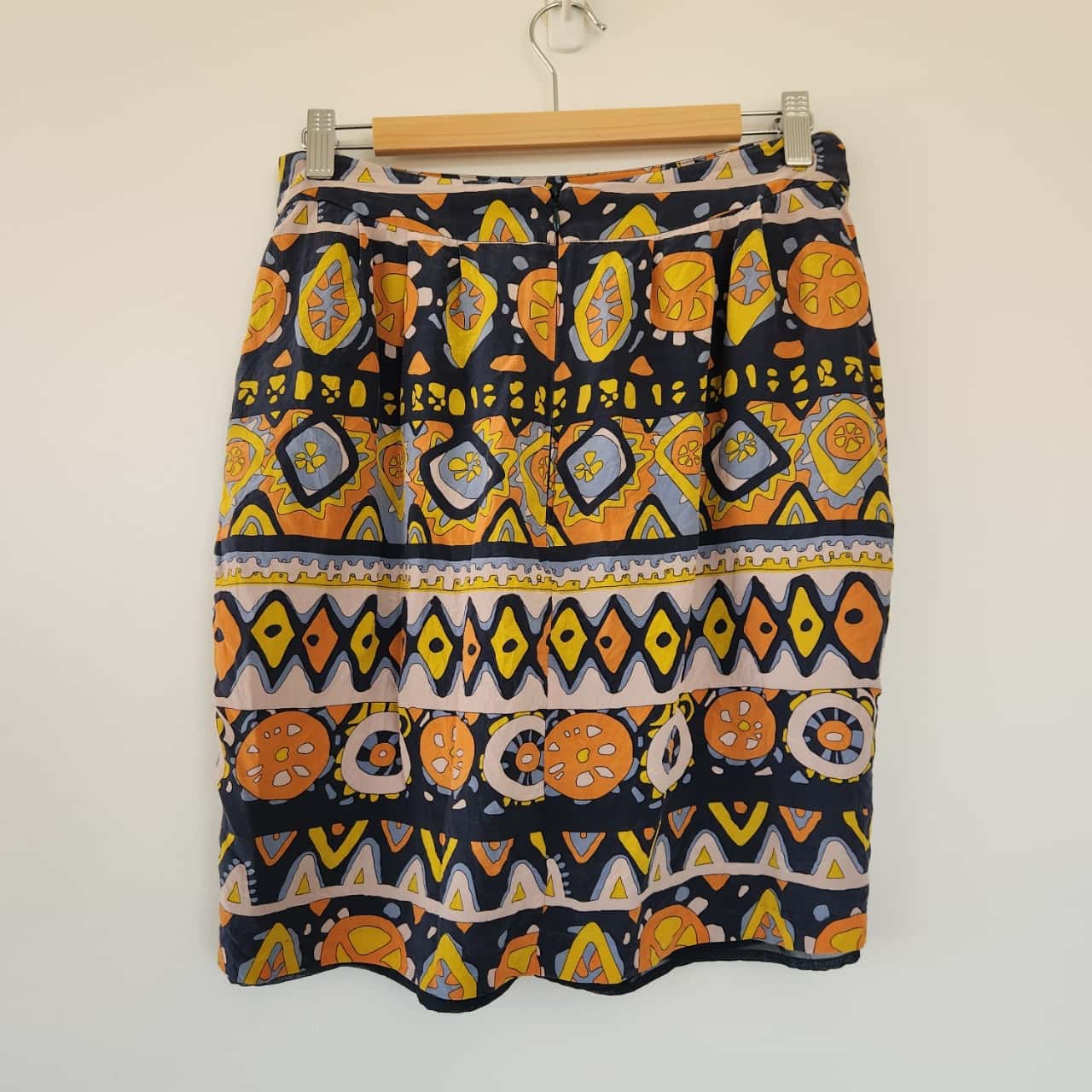 Gorman Pattern Silk Skirt Size 10 / M (s)