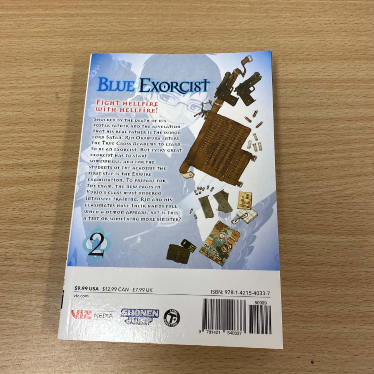 Blue Exorcist Volume 2 Kazue Kato Manga