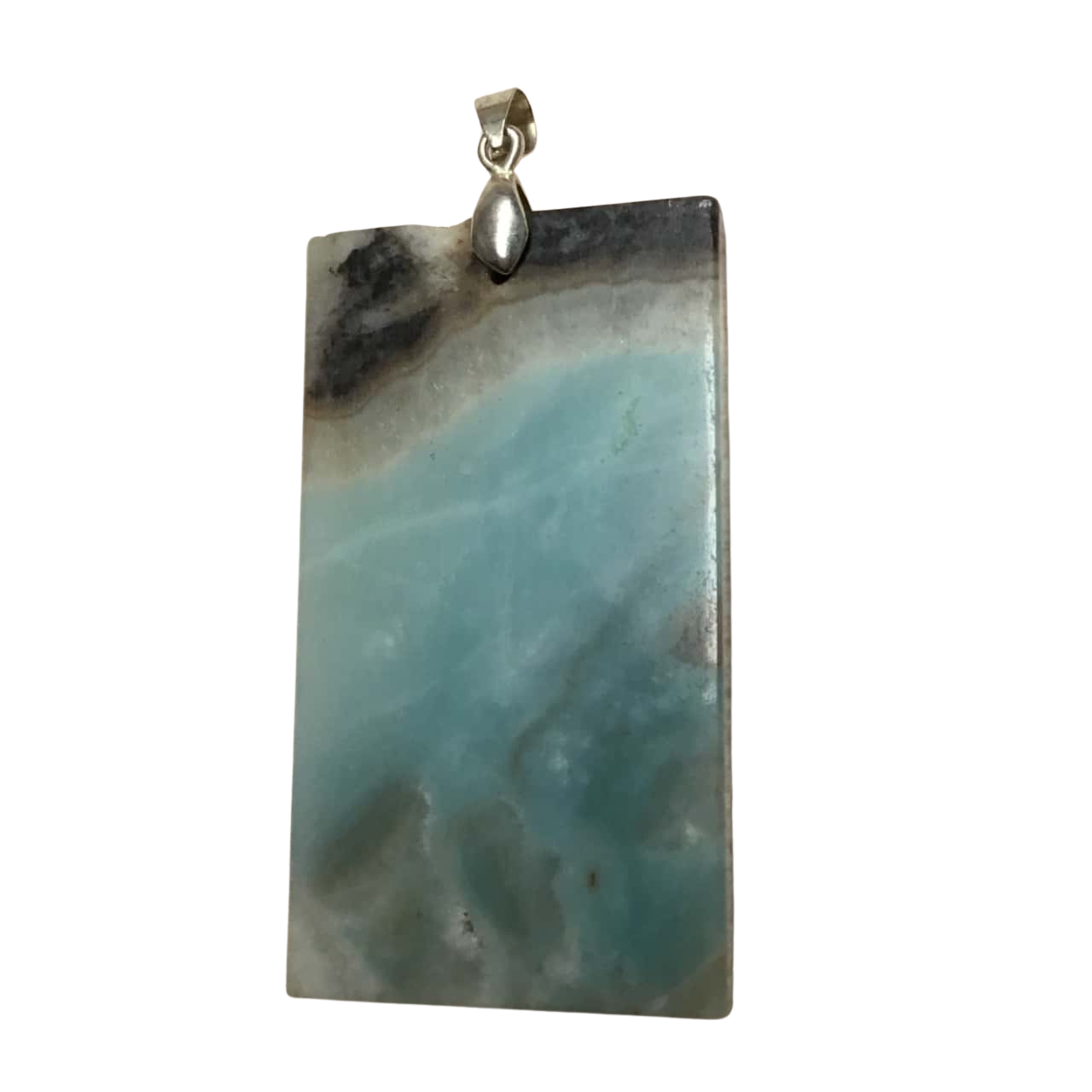 18KGP 18K Gold Plated Blue Stone Rectangle Pendant(s)