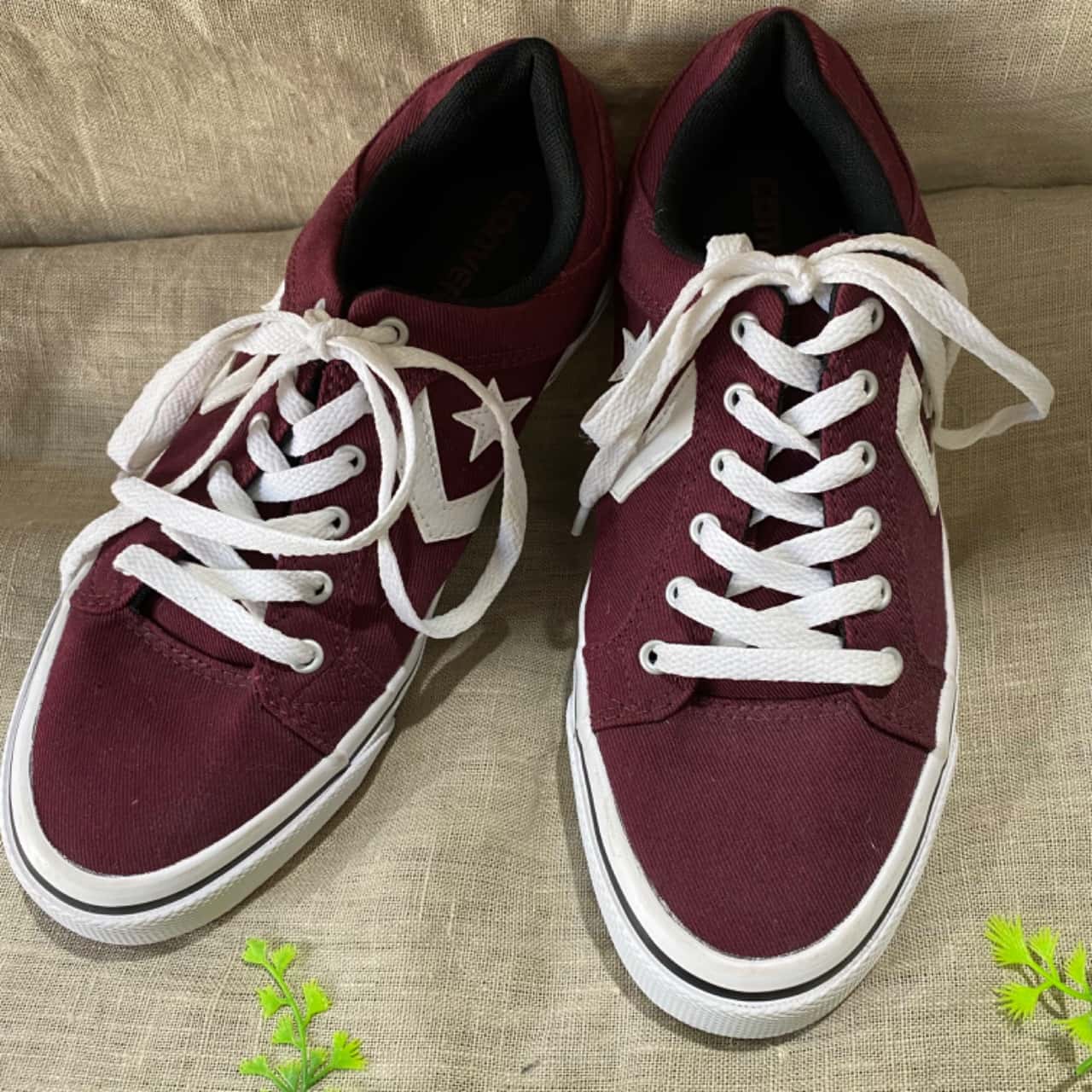Unisex CONVERSE ALL STAR Maroon Canvas Sneakers(s)