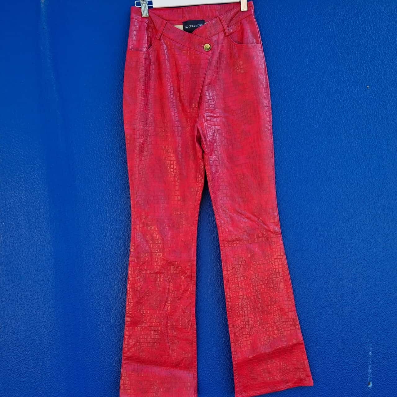 Jagger & Stone faux crocodile skin pants