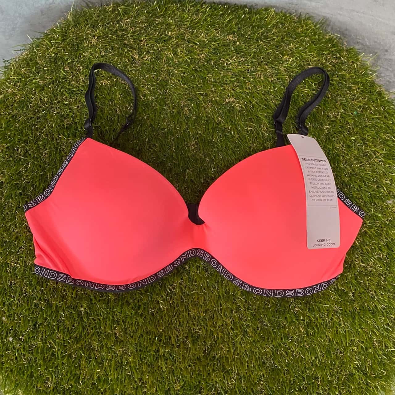 Bonds Womens Size 16 Black / Pink (s)