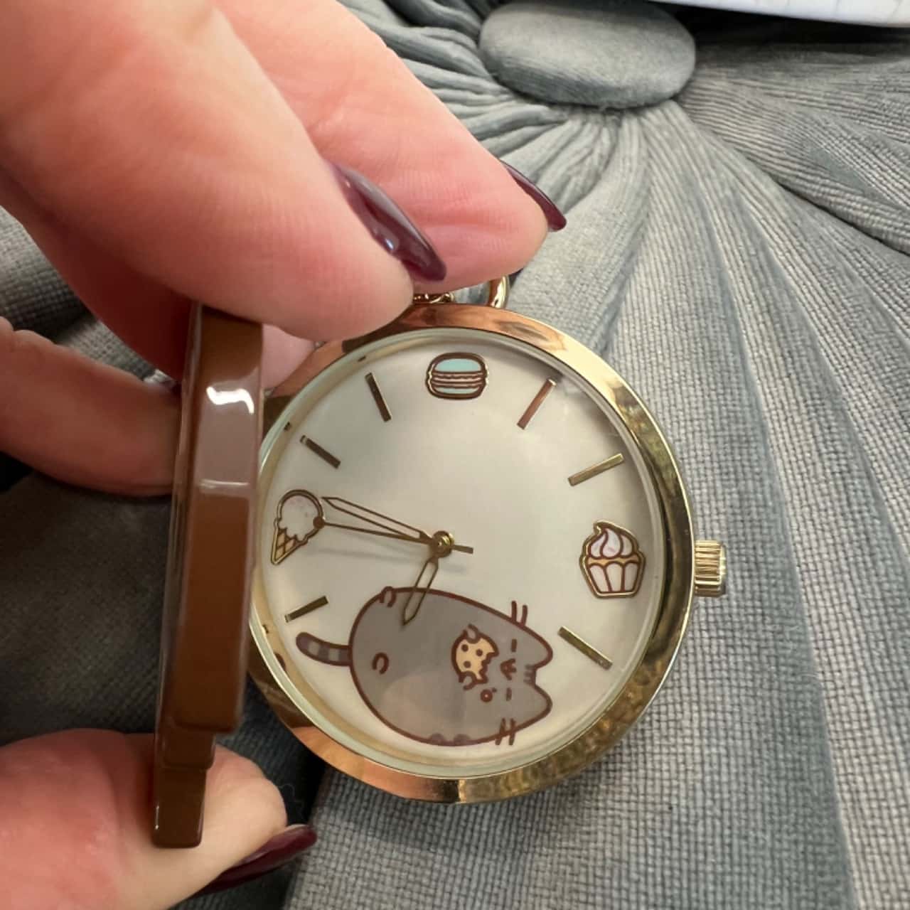 PUSHEEN Cookie Watch Necklace on Chain