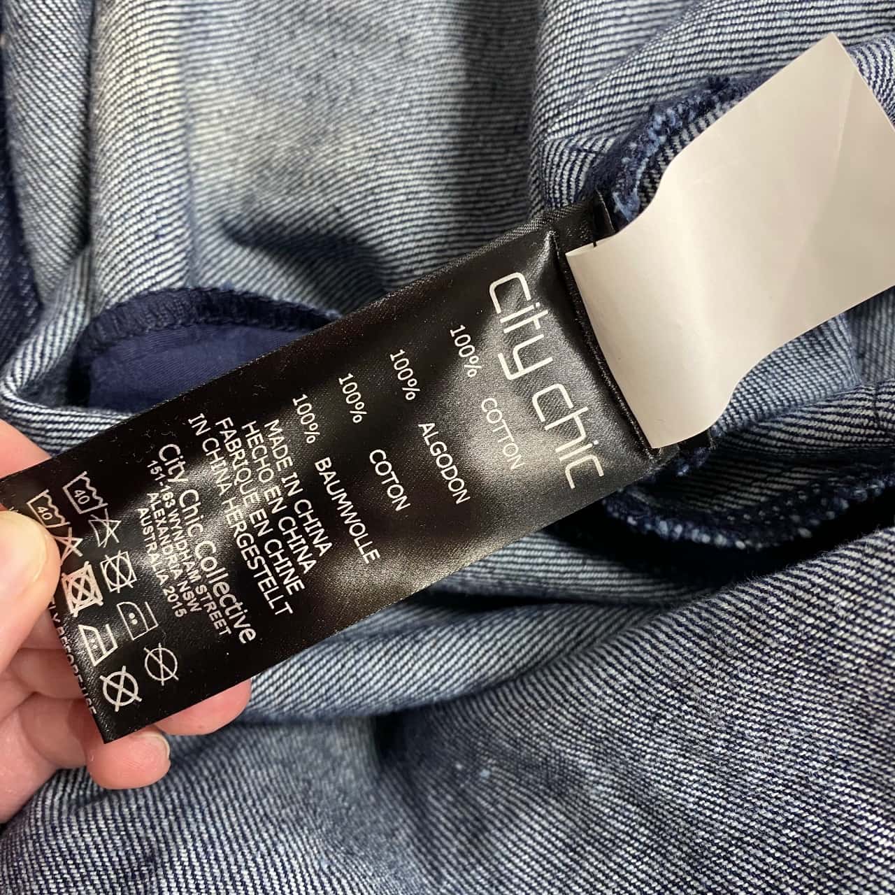 City Chic Womens Size S Matilda Denim Dress