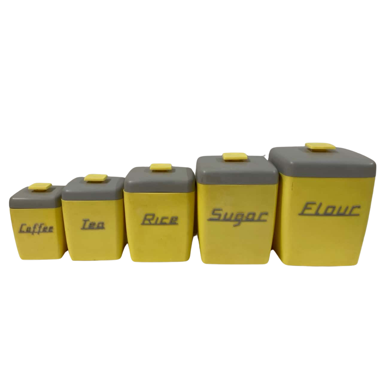 Vintage Nally Canister Set of 5