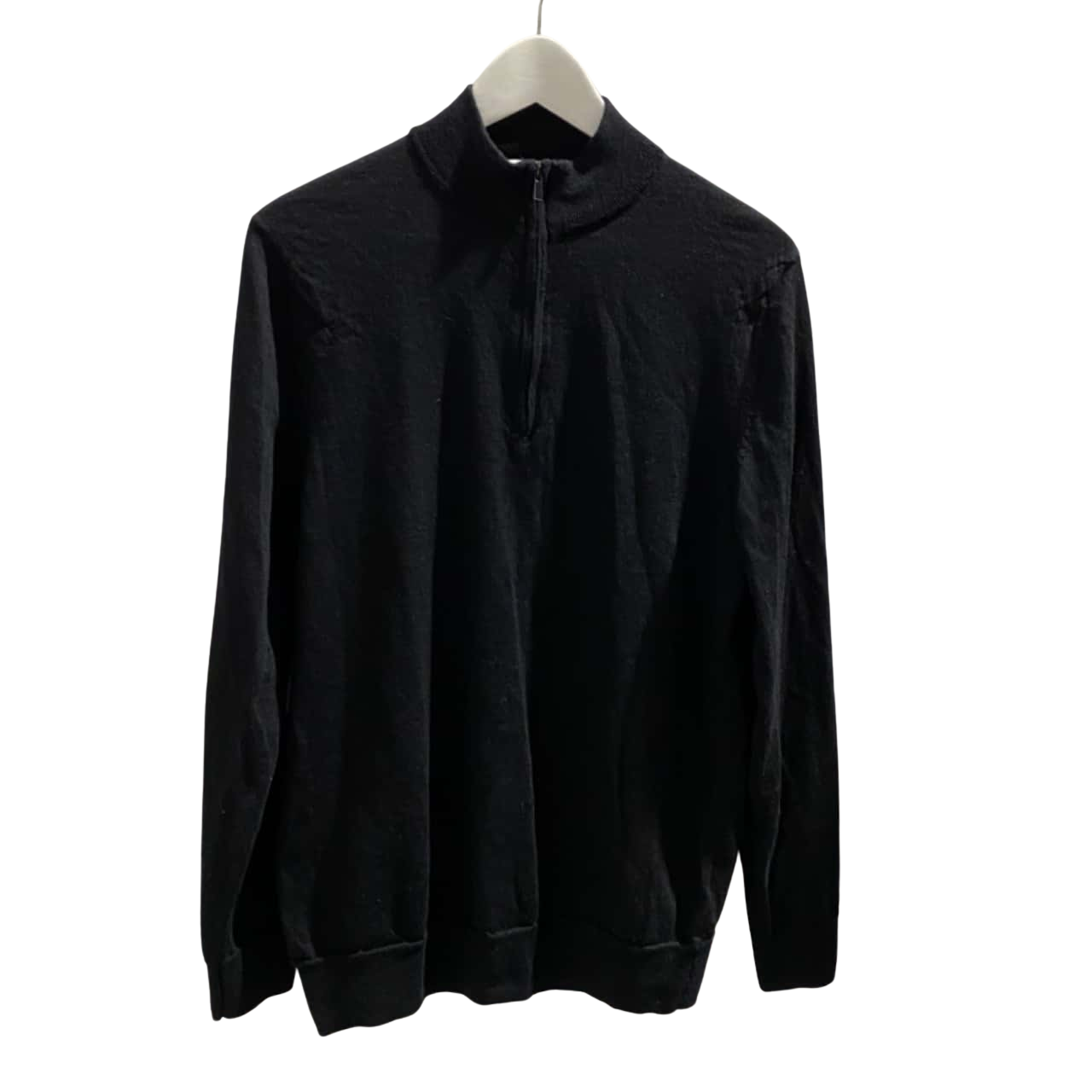 Preview. Womens Size M . (Traceable) Merino wool Jumper. Black. Zip ...