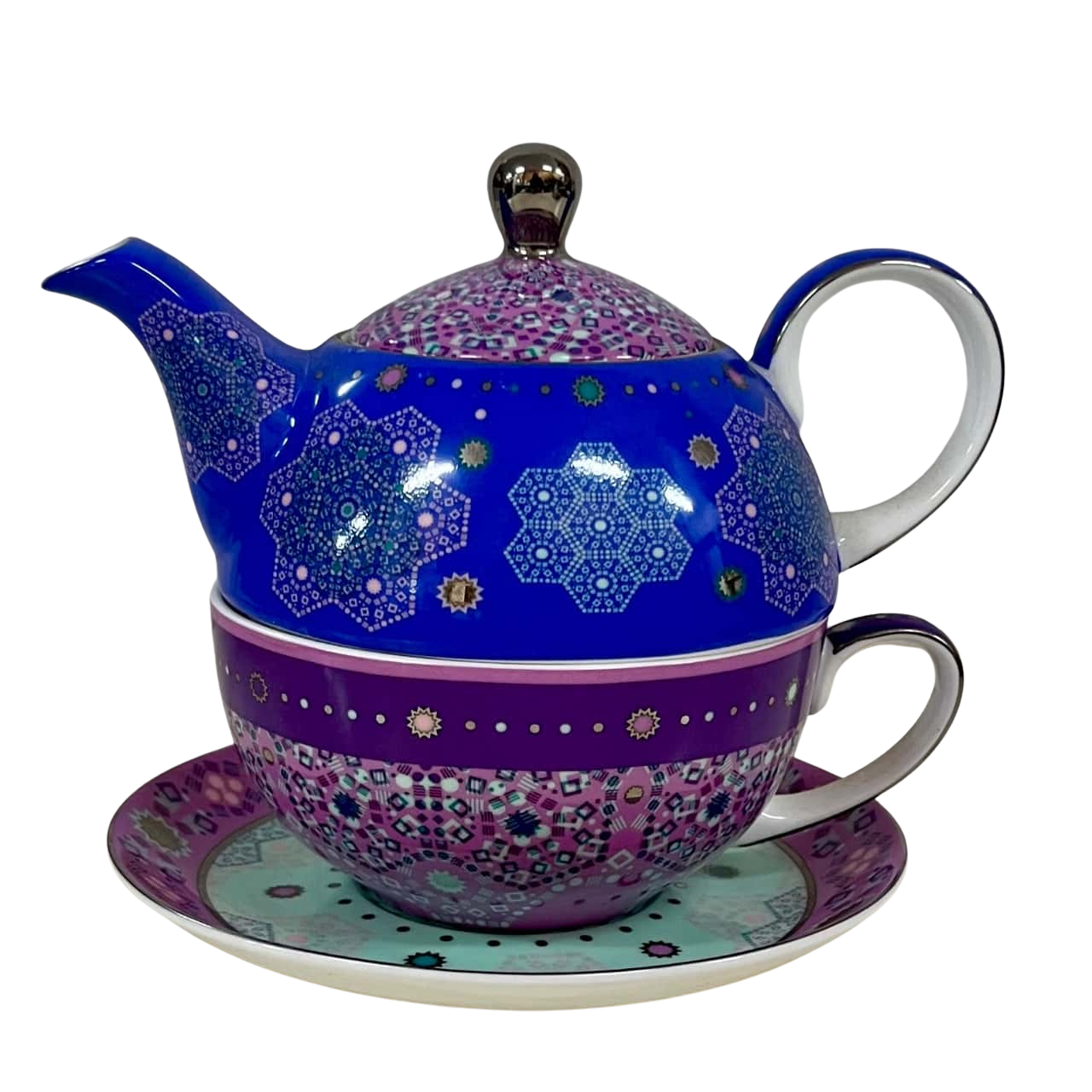 T2 Tea for One Teapot with Strainer and Cup & Saucer