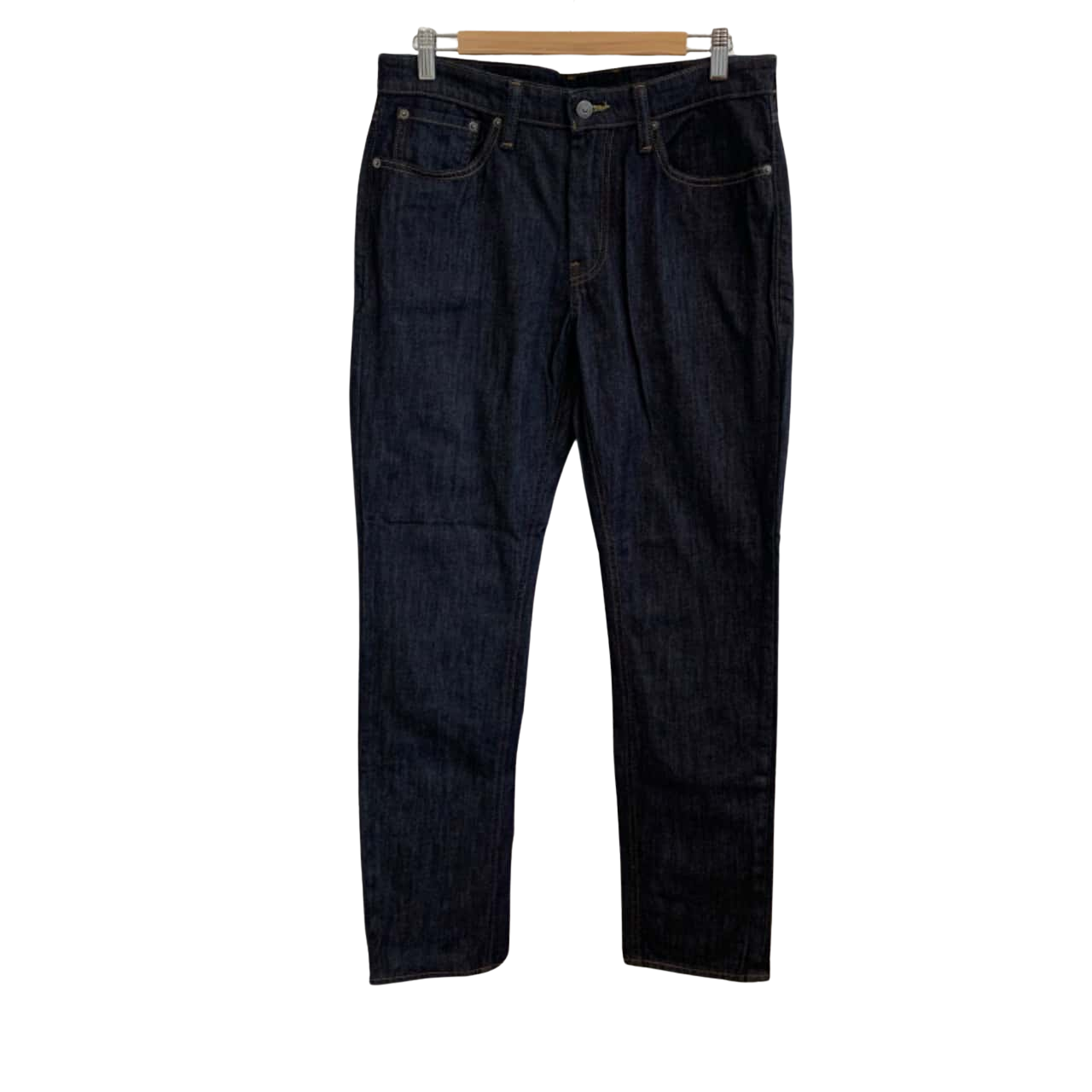 Levis Mens Size 33 Dark Blue Straight Jeans (s)