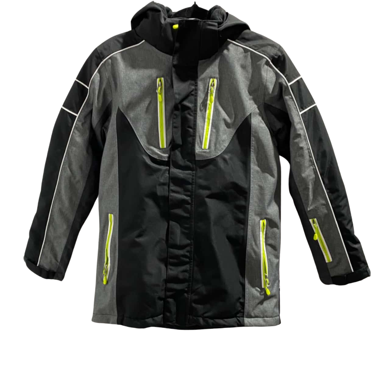 Crane Snow Extreme Boys Size 12 Black/Grey Snow Jacket (s)