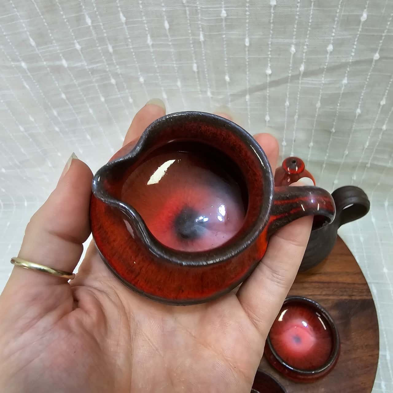 Vintage Henrik Ditlev Danmark Glazed Ceramic Tea Set