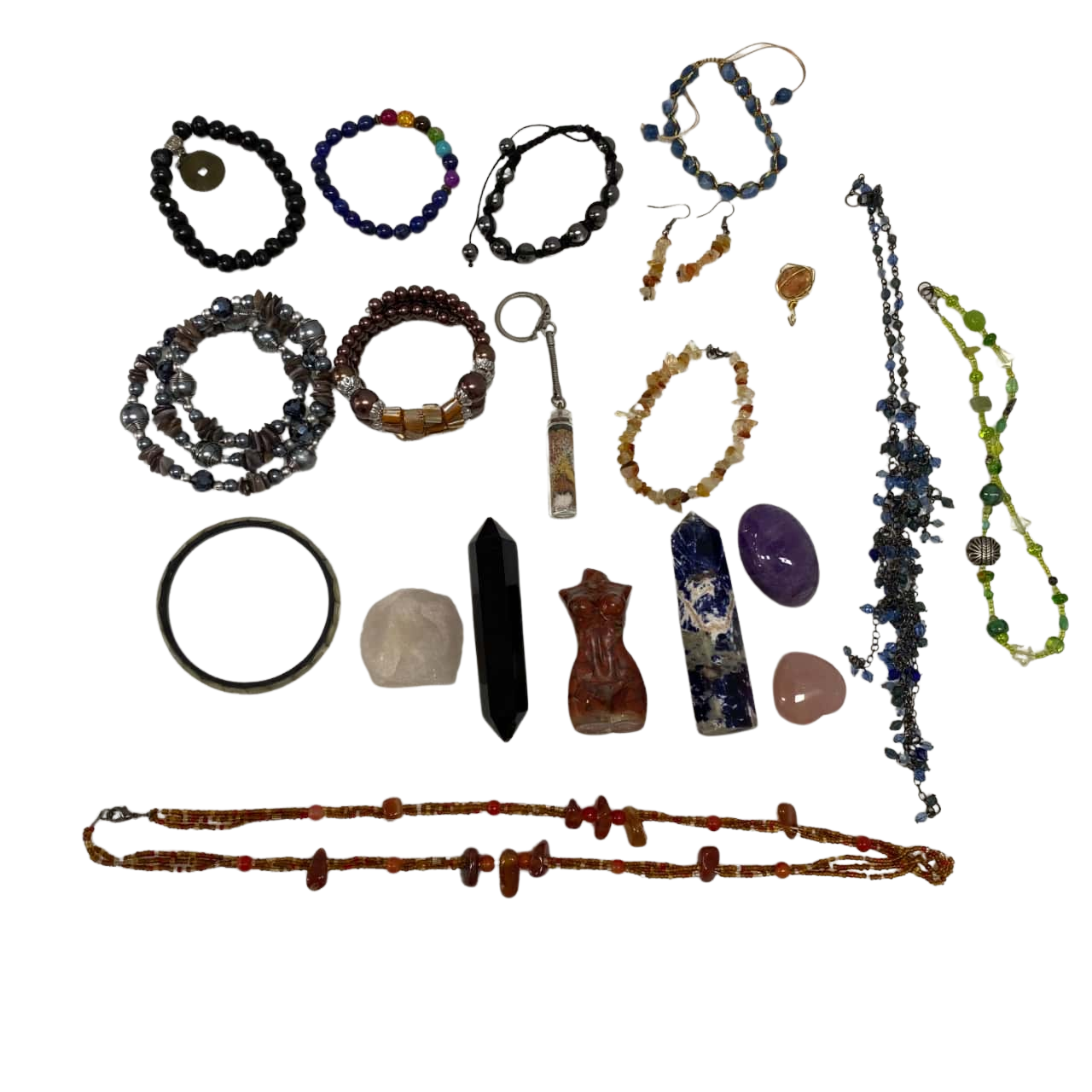 Bundle of Assorted Jewellery items Gems and Crystals(s)