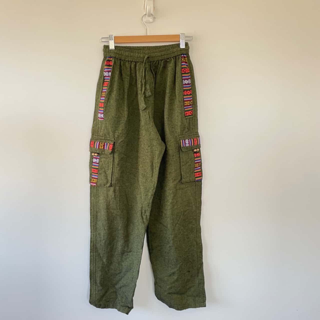 Green Cotton Elephant Yoga Pants Size 10 / M(s)