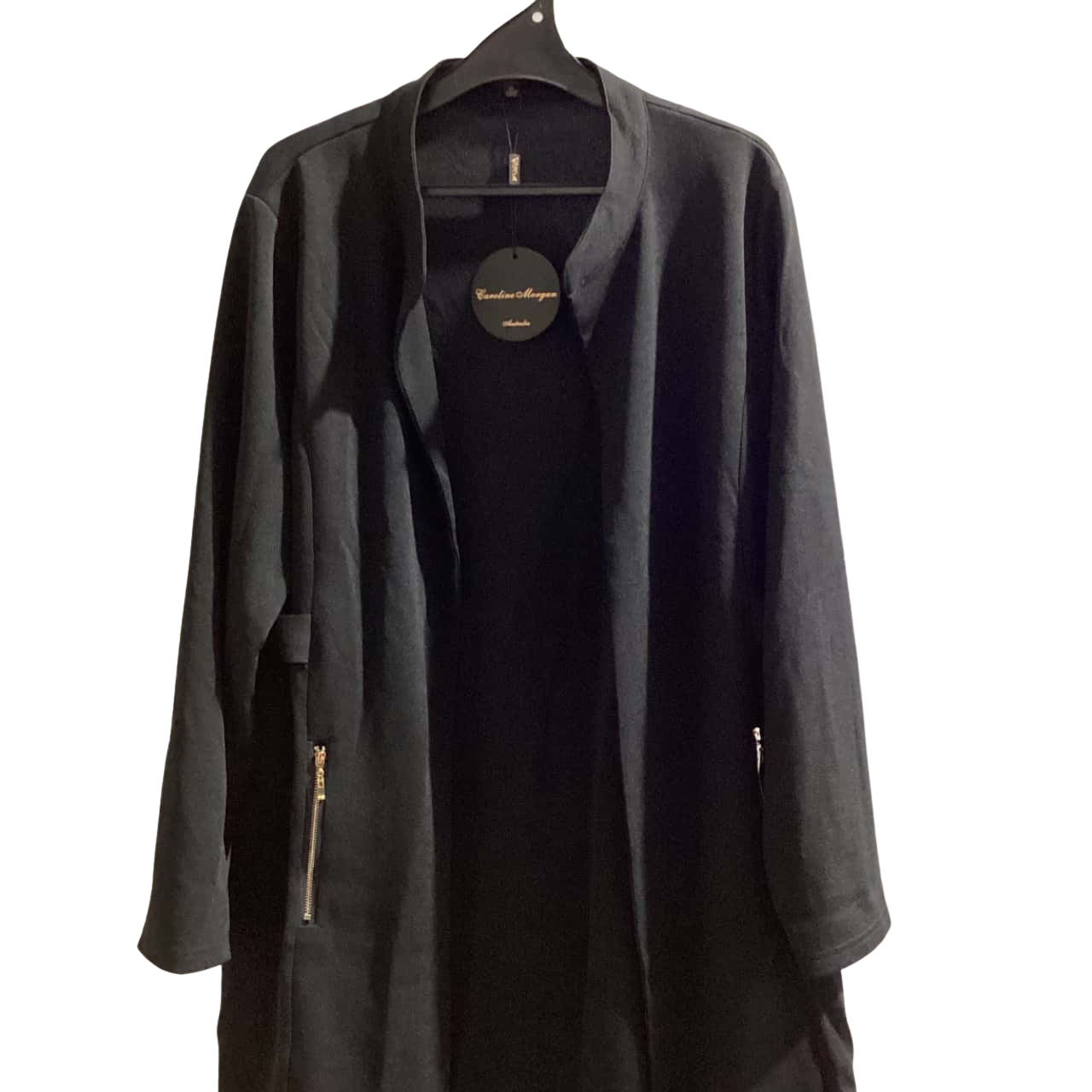 Caroline Morgan Womens Size 18 Open Jacket Black