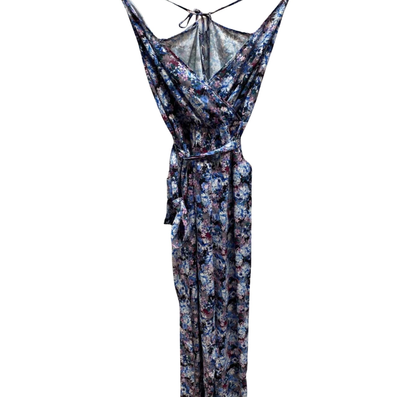 Forever New Womens Blue Floral Jumpsuit