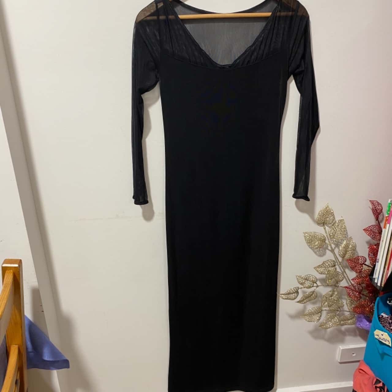 Vintage Undercoverwear Womens Size 12 / 14 Black Dress