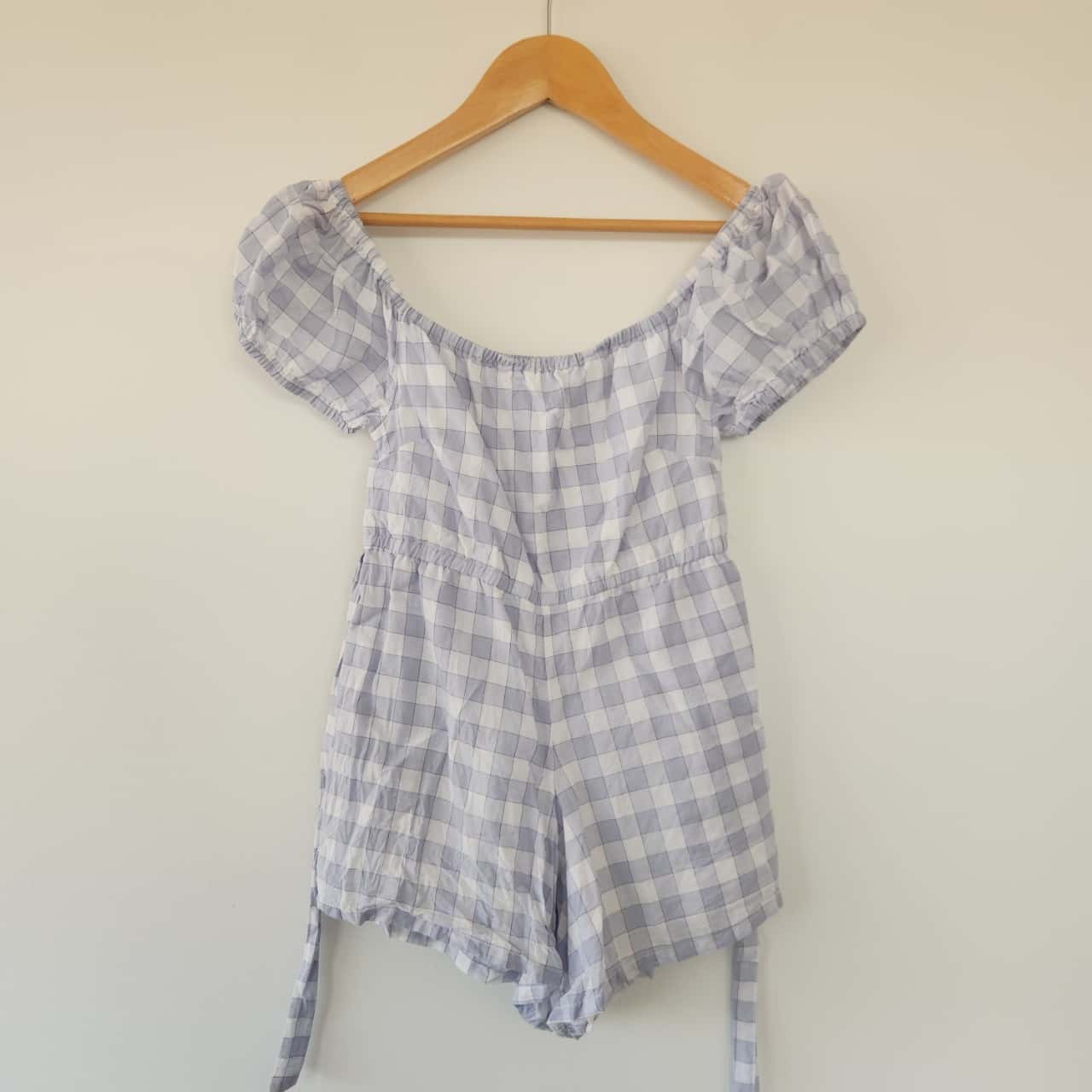 Seed Teen Cotton Checked Playsuit Size 8 yo(s)