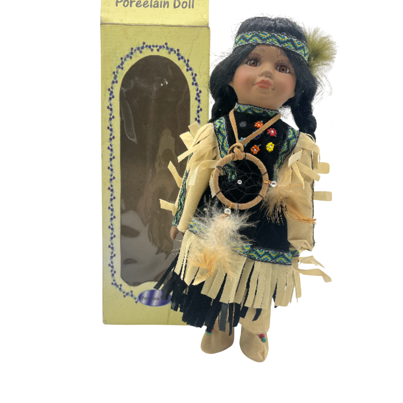 Native American Porcelain Doll