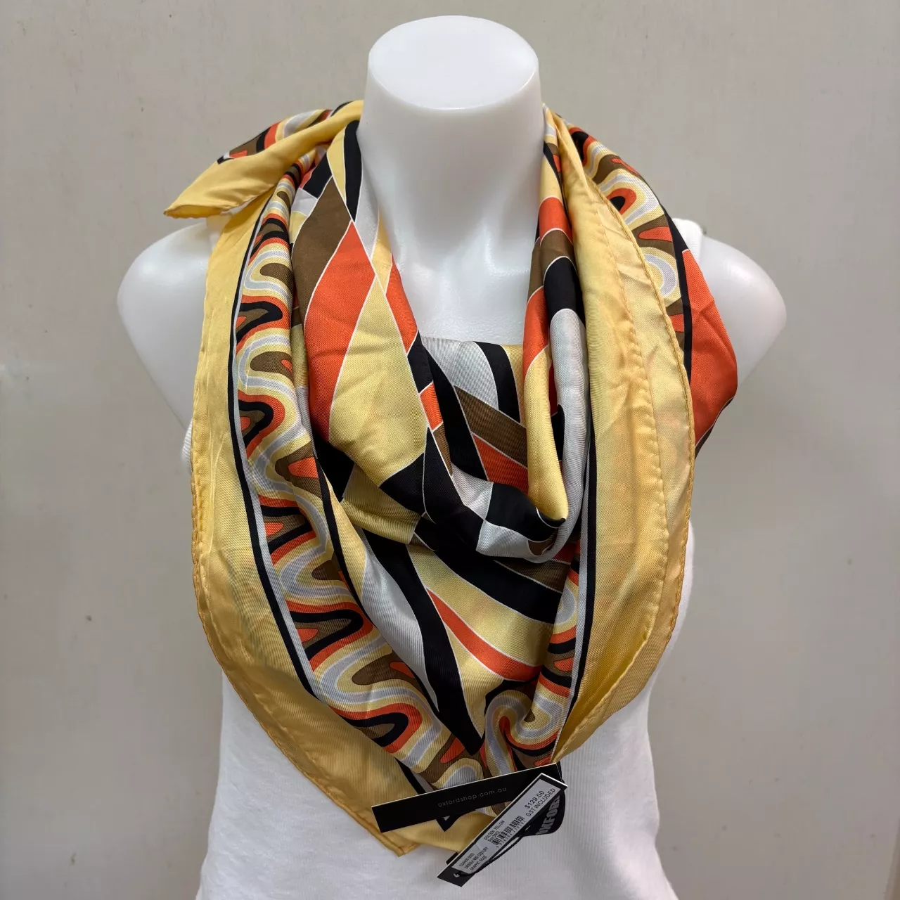 BNWT Oxford One Size Square Scarf Swirl - New With Tags | Salvos Stores