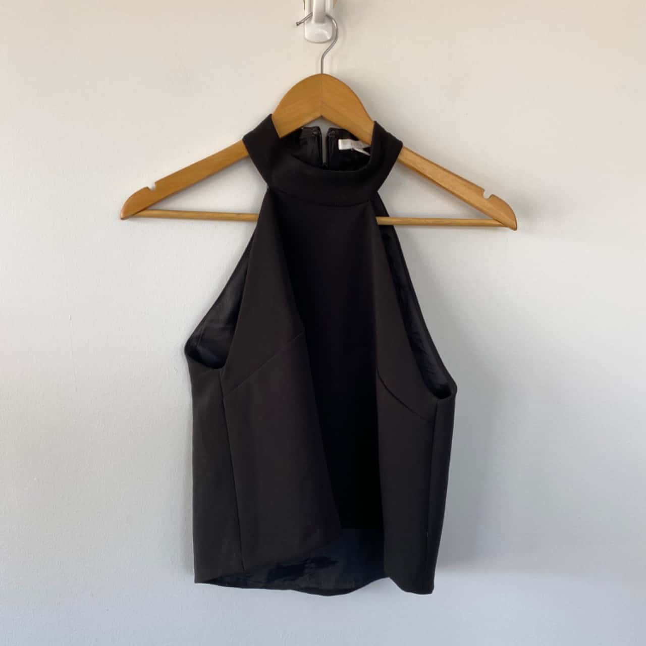 Kookai Black Halter Neck Office Top Size 6 / XS