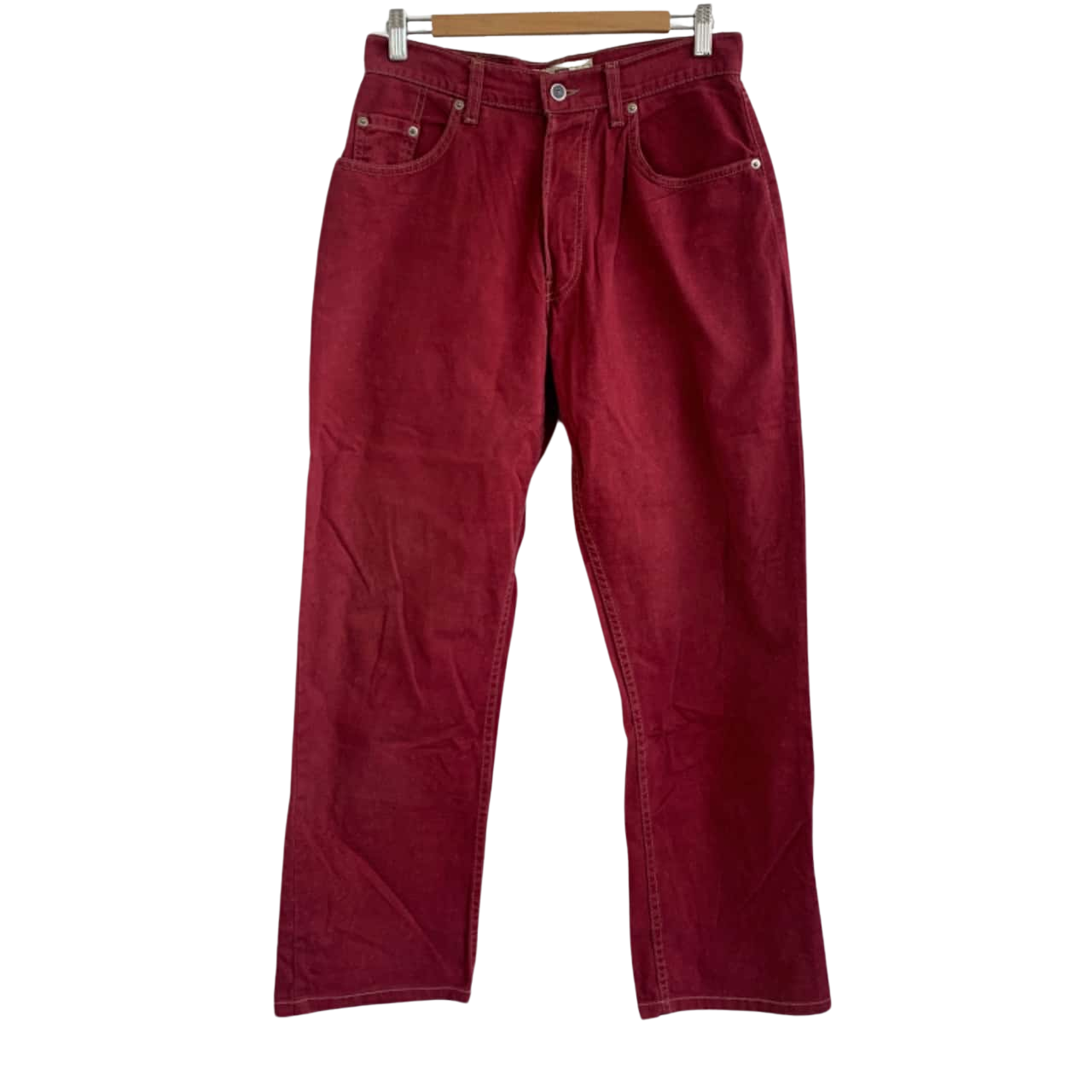 Levis Men’s Small Cherry Red Straight Jeans (s)