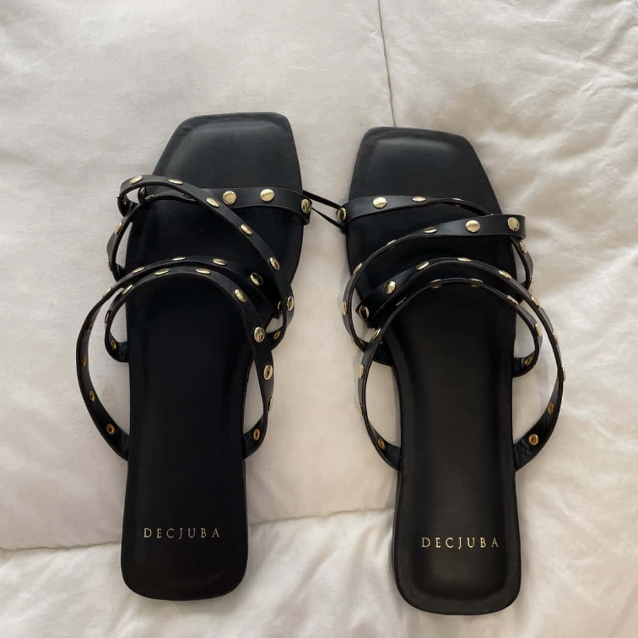 Decjuba Womens Size S Raphael Sandals Black (s)