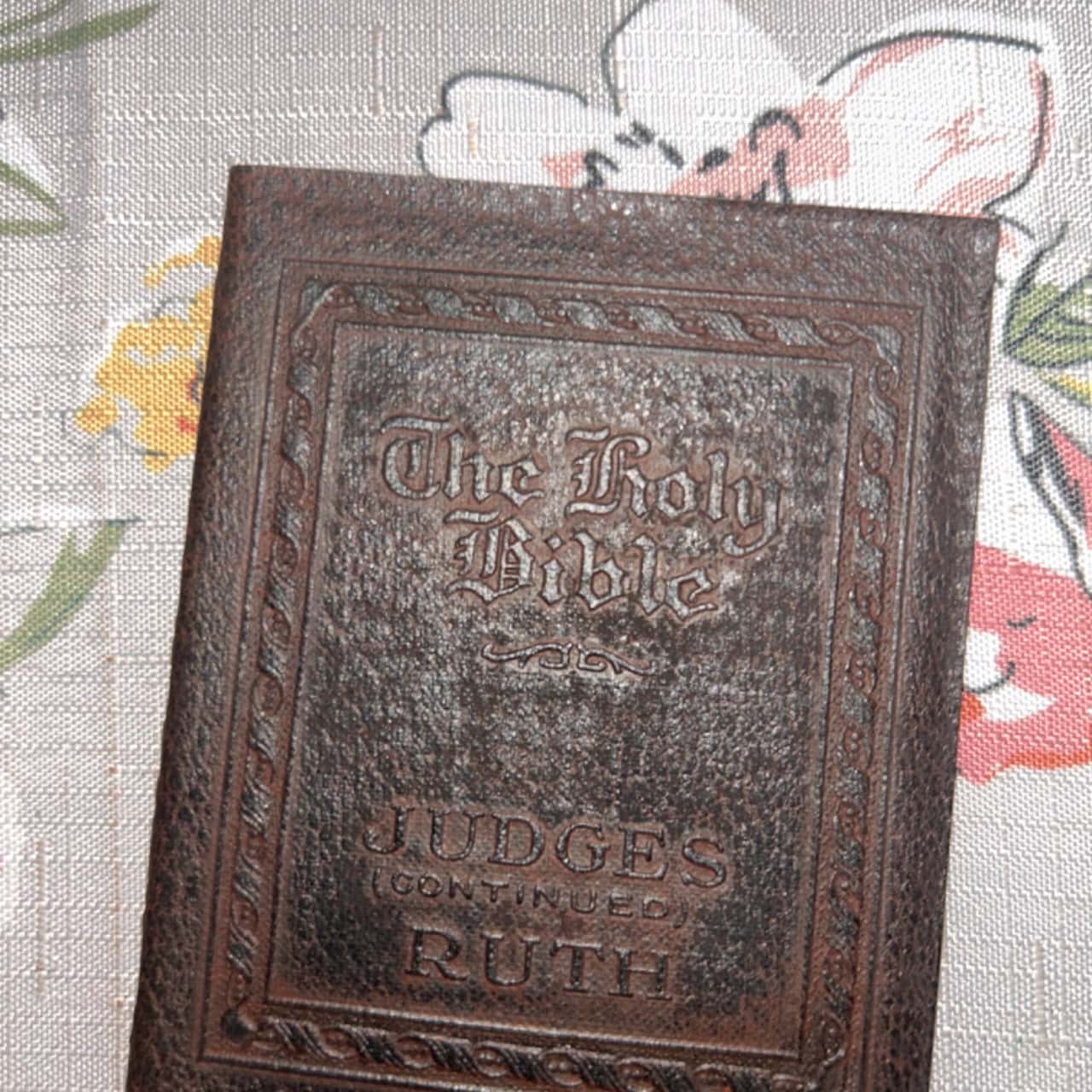 The Holy Bible Judges(continued) Ruth little leather bibles 8(b25)(s)