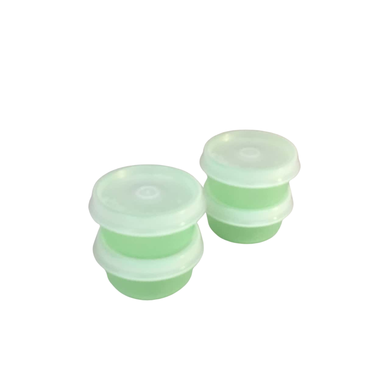 Tupperware Green Very Small Containers x 4