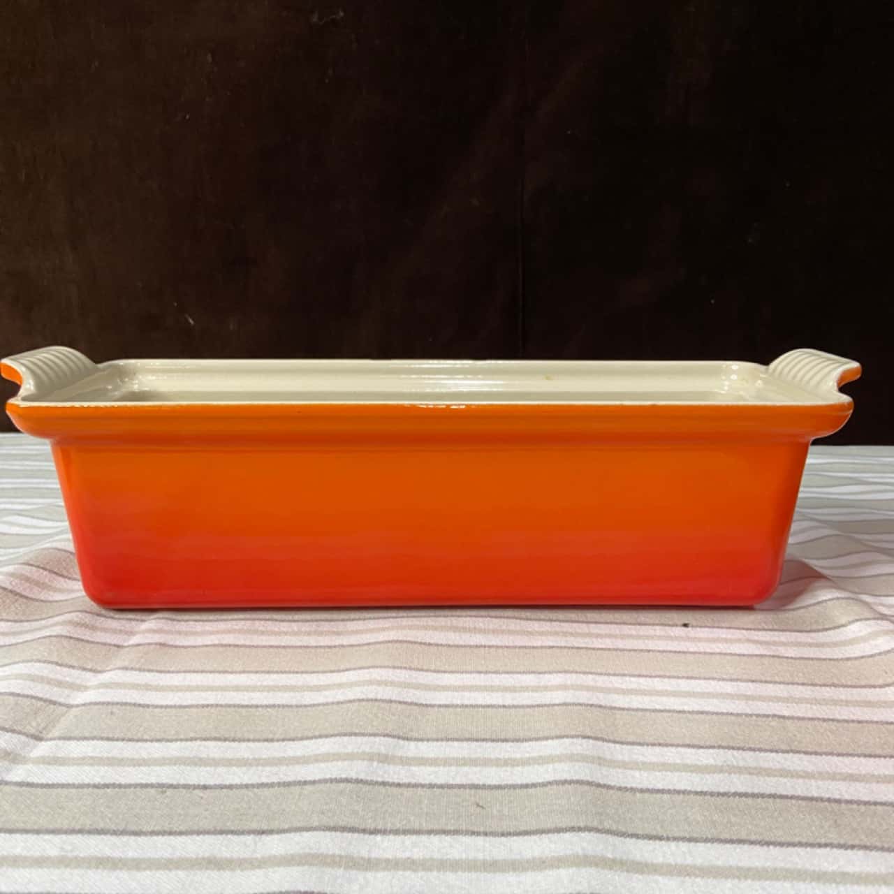Vintage Le Creuset Stoneware Heritage Terrine Loaf Dish With Lid(s)