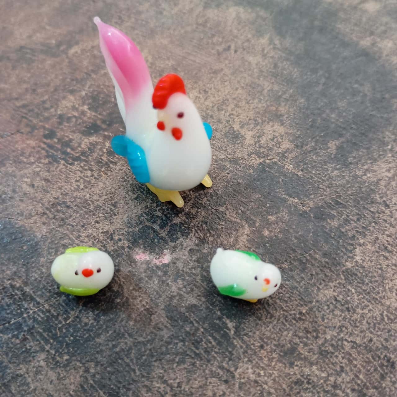 Vintage Miniature Glass Chicken & Chicks(s) - Used Good | Salvos Stores