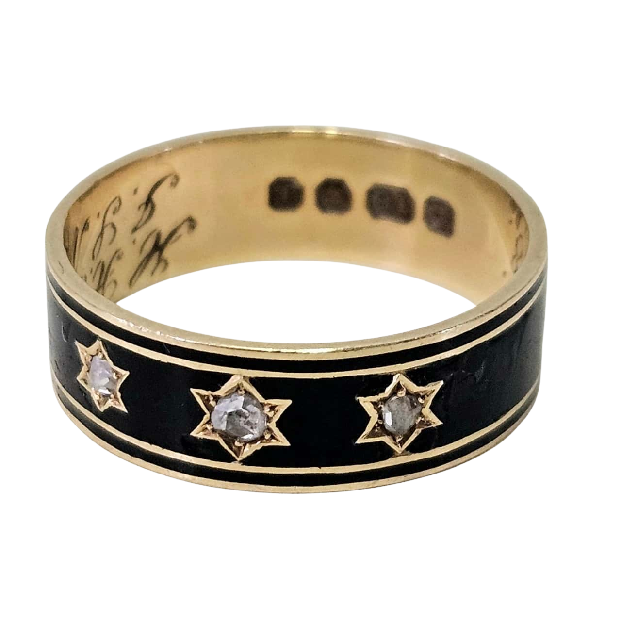 Womens 18K Gold Ring. Ring Size K.(s)
