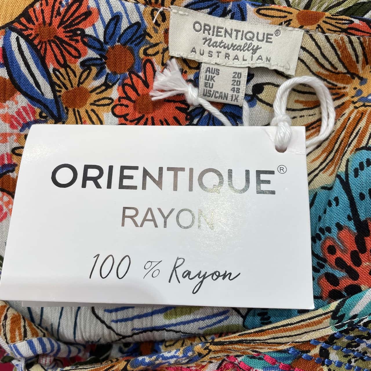 Orientique Womens Size 20 Maxi Dress Floral (s)