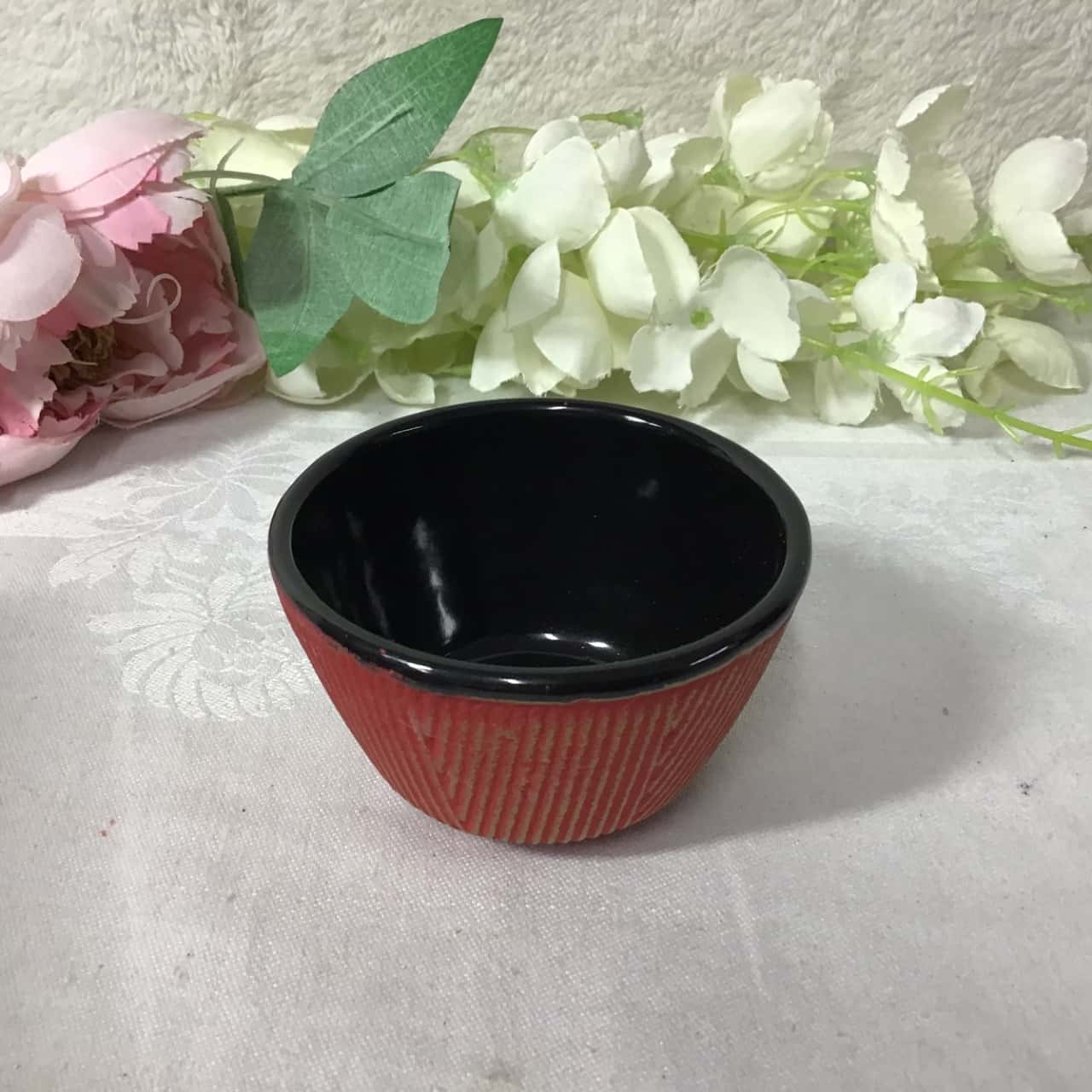 Crofton Chef's Collection Red / Gold Cast Iron Tea Set (new in box)