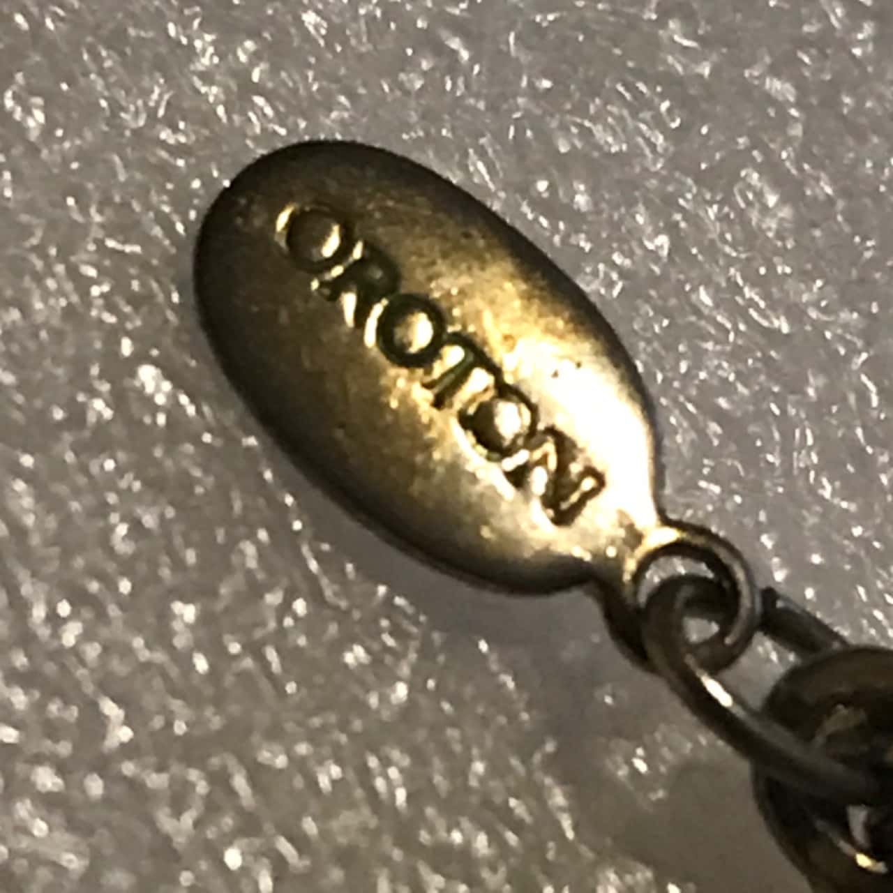 Oroton Womens Necklace Gold with Clear Stone Round Pendant (s)