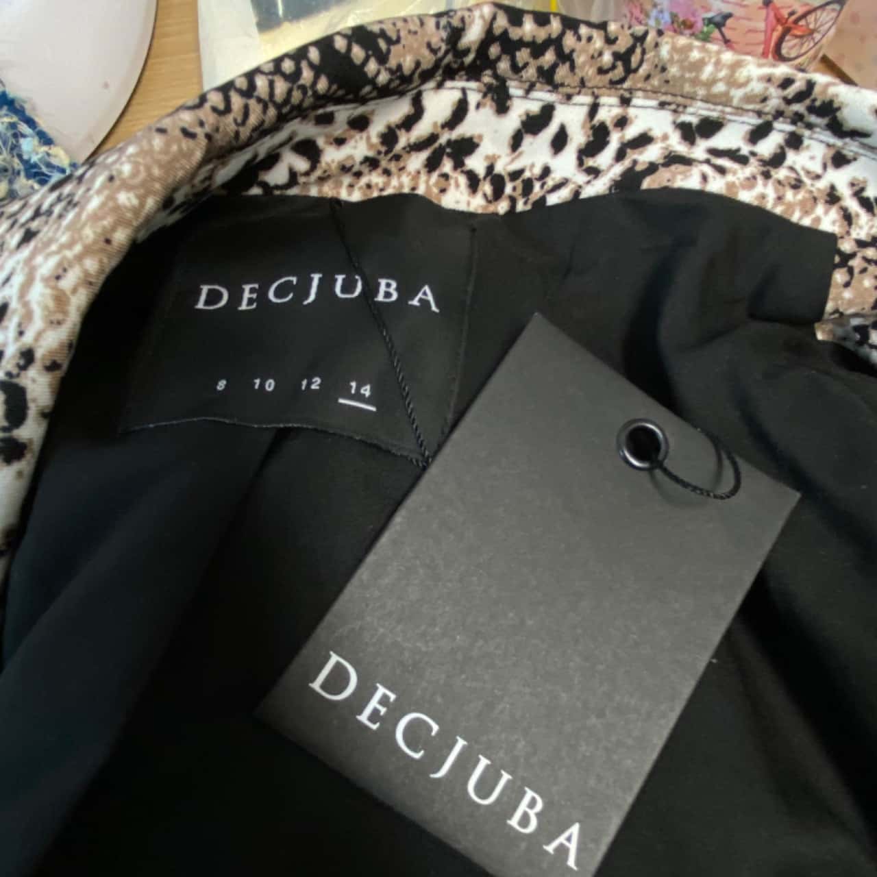 Decjuba Womens Size 14 Blazers Python/Snake Print NEW With Tags rrp $169.95