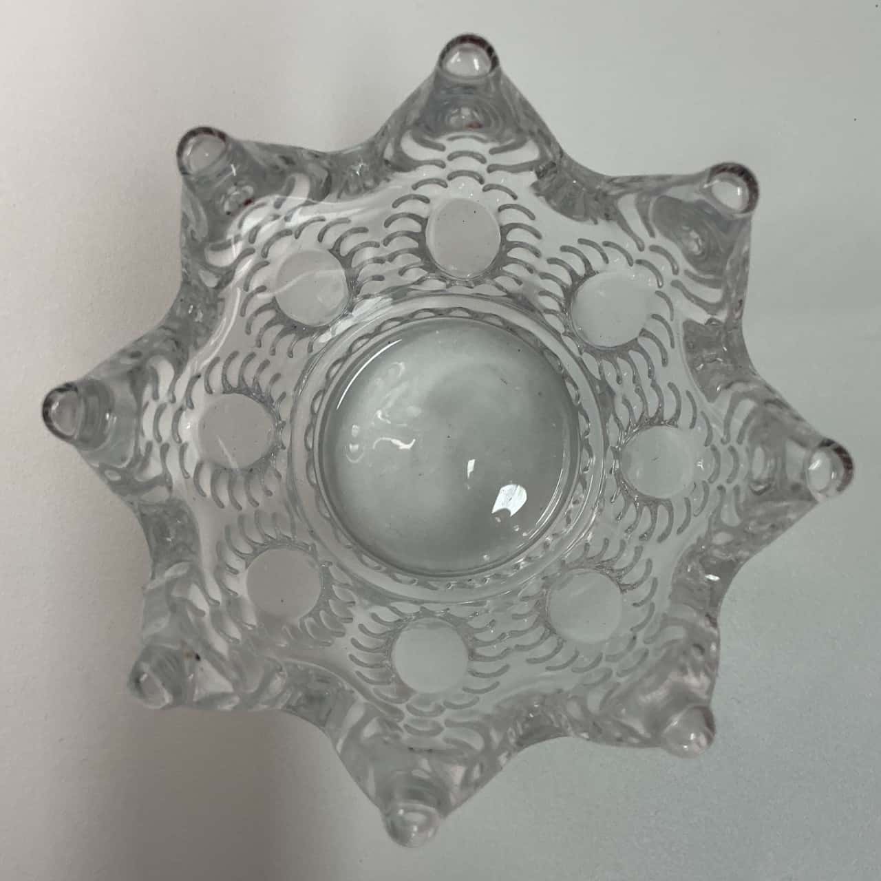 Glass Royal Crown Vase Bowl