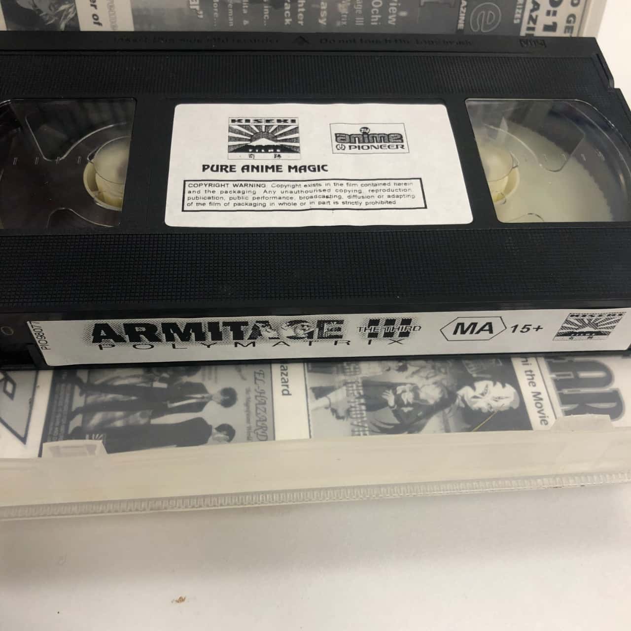 Armitage The Third Poly-Matrix The Movie VHS AS IS