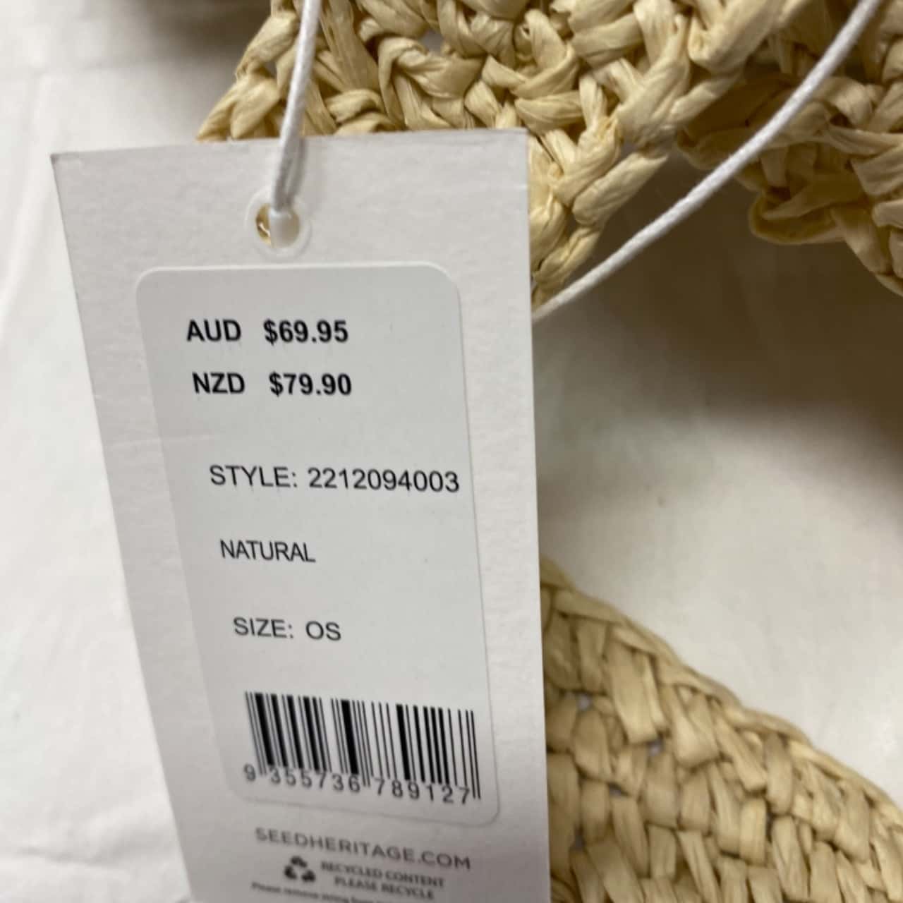 Womens Natural Bag (s)