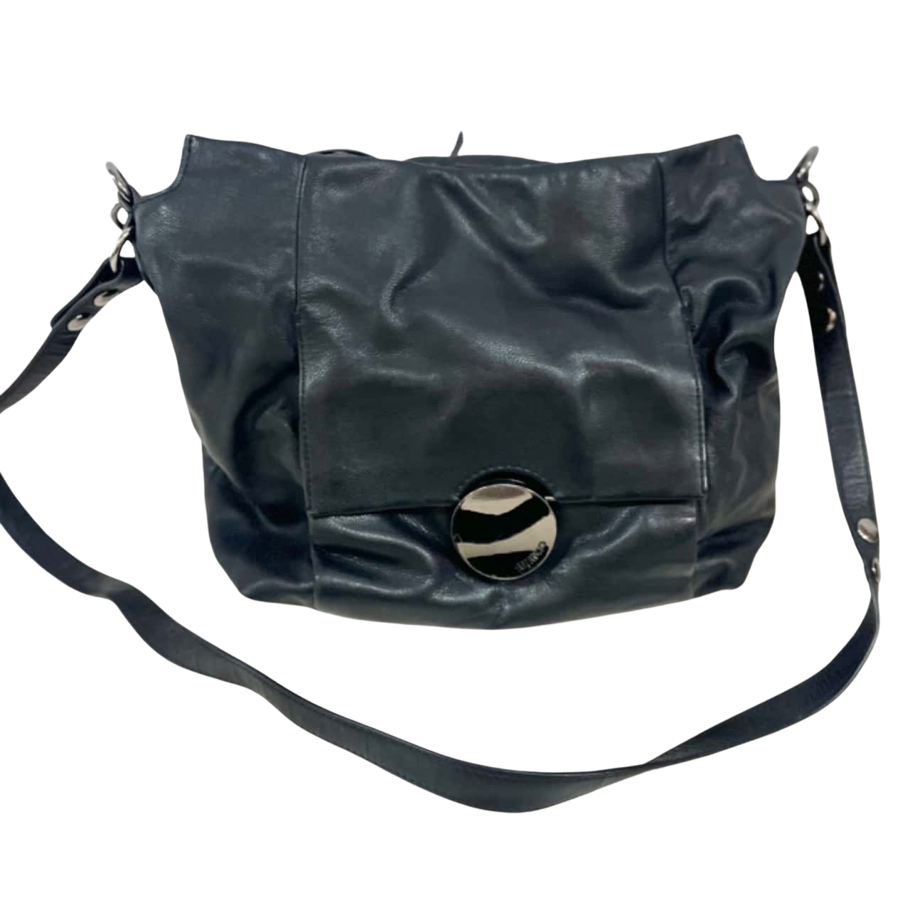 Mimco Large Black Leather Bag-super soft leather!